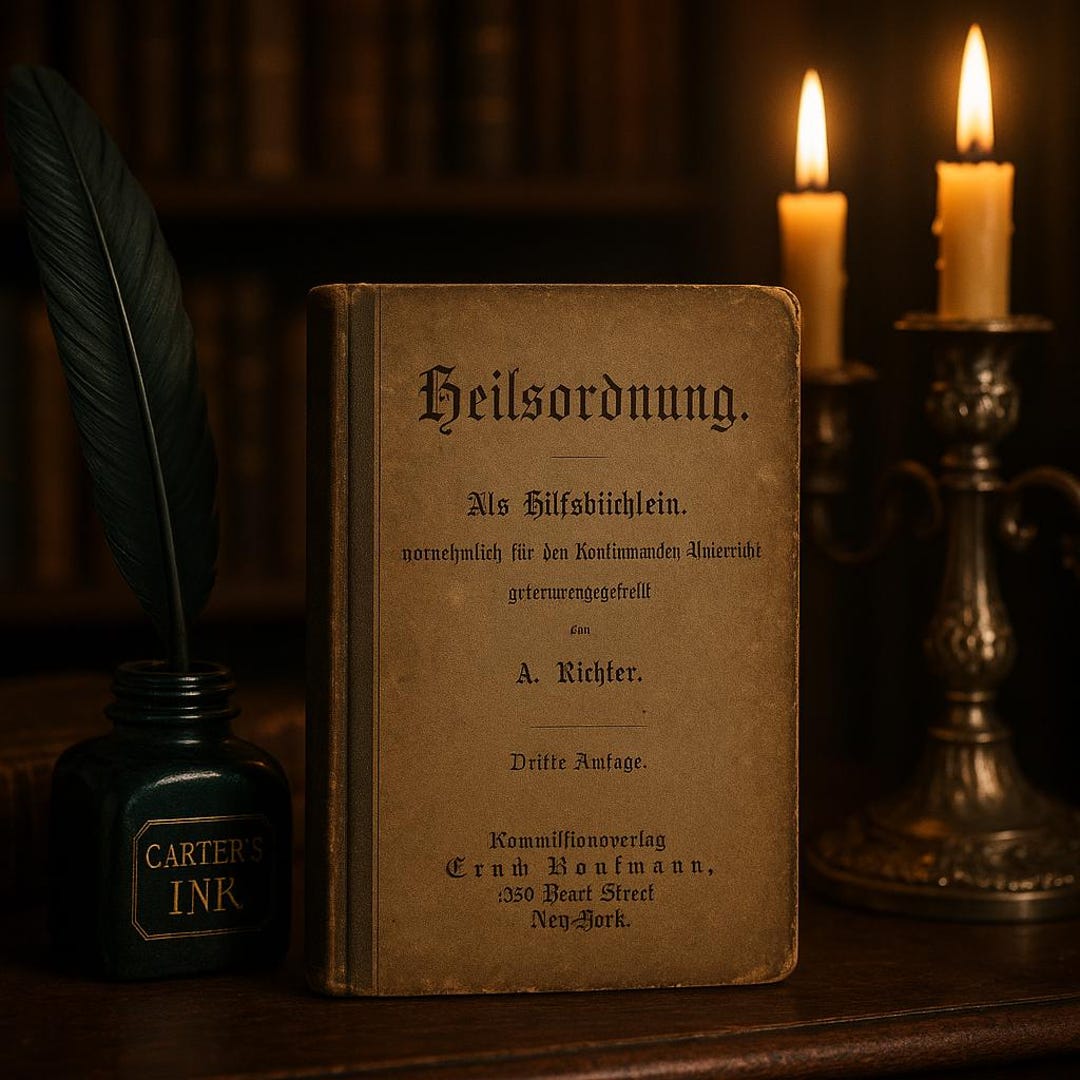 Antique German Lutheran Catechism • 1900 “heilsordnung” Book - Etsy
