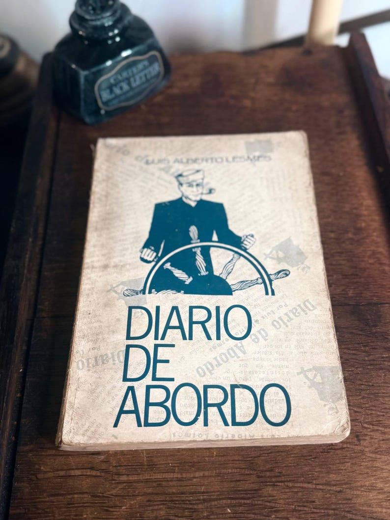 Signed Diario De Abordo by Luis Alberto Lesmes | Vintage Spanish Book ...