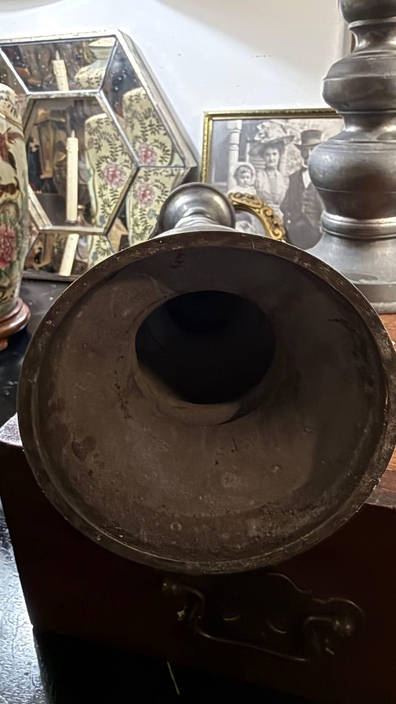 Tall Metal Candlesticks Pair 18 Inch Gothic Dark Academia Sculptural ...