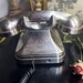 Vintage-style Brushed Metal Desk Phone | Retro Rotary Design, Hollywood ...