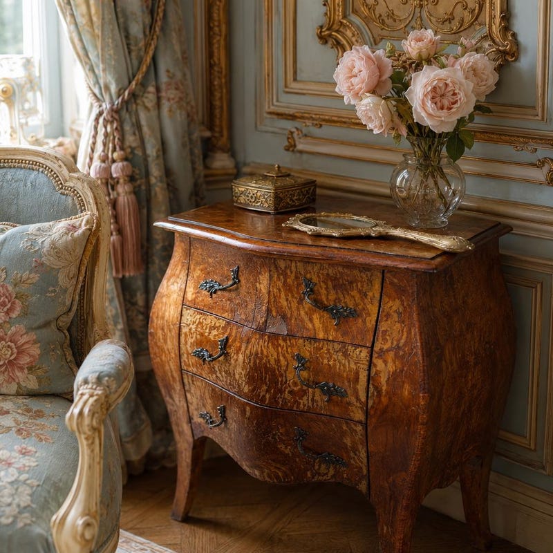 French Bombe Style Chest - Etsy