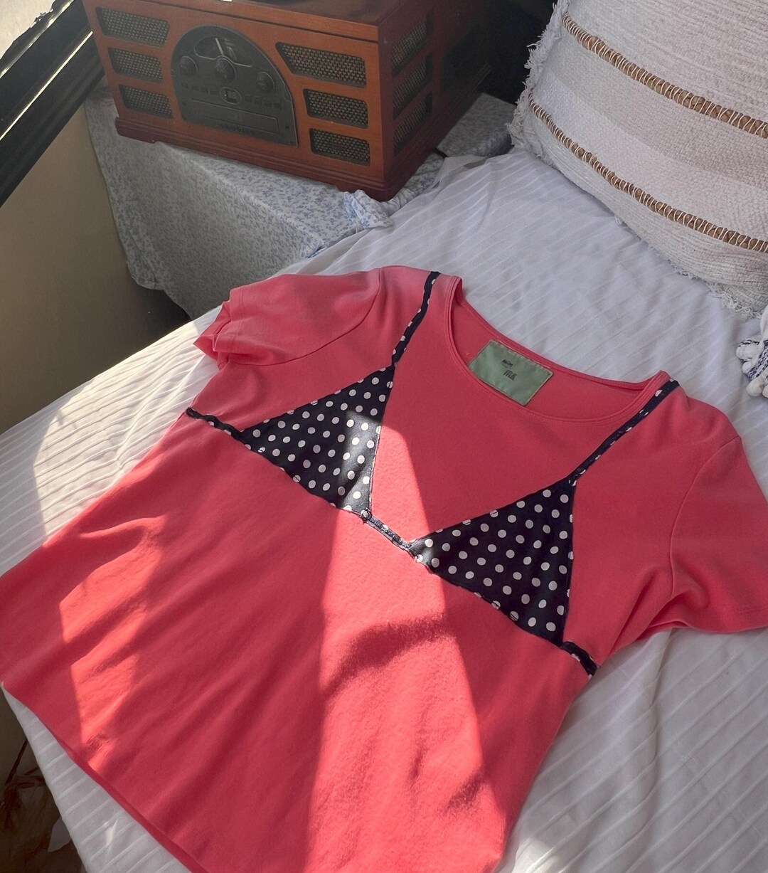 Pink Polka Dot T-kini - Etsy