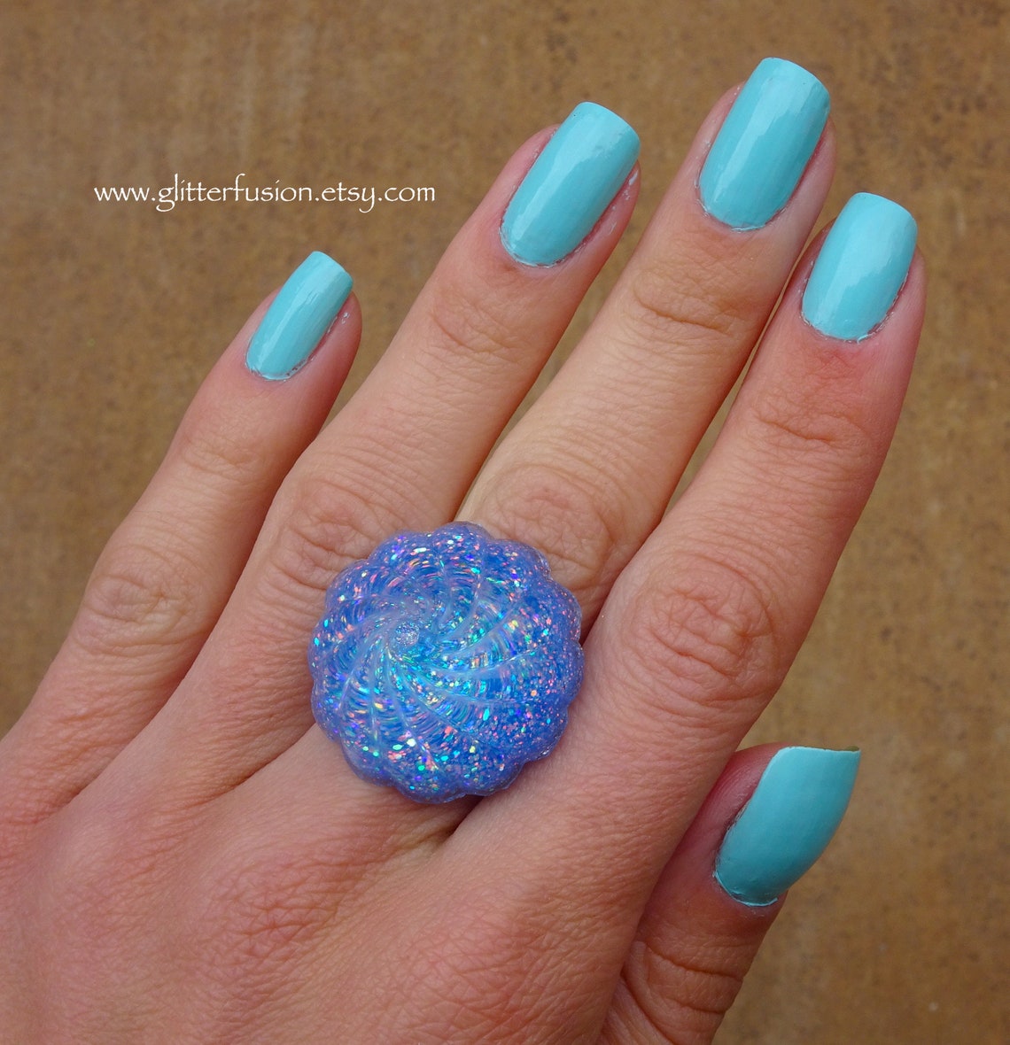 NEW Iridescent Periwinkle Ice Cream Cone Swirl Resin - Etsy