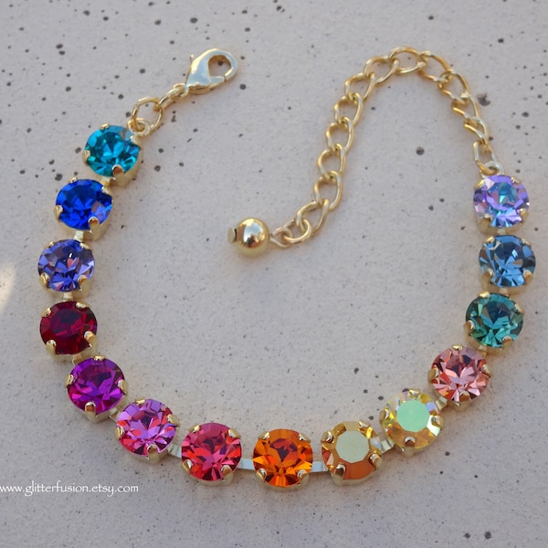 Rainbow Bracelet - Etsy