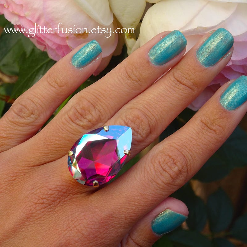 Fuchsia Ring - Etsy