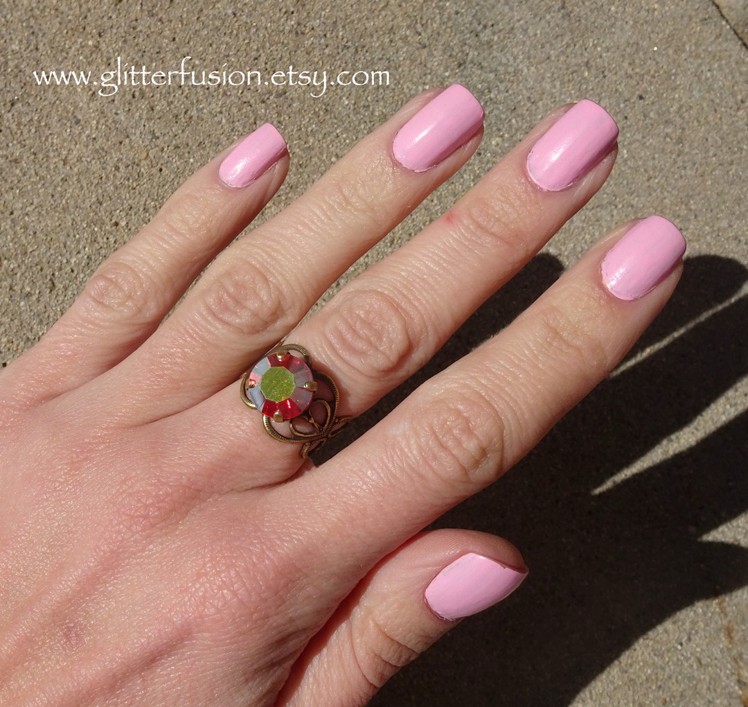 Hyacinth AB Czech Crystal Antique Gold Heart Filigree Band Statement ...