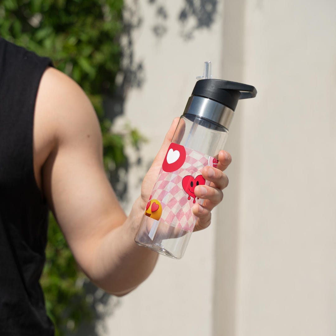 Love-themed Sport Bottle, Cute Water Bottle for Kids and Adults ...