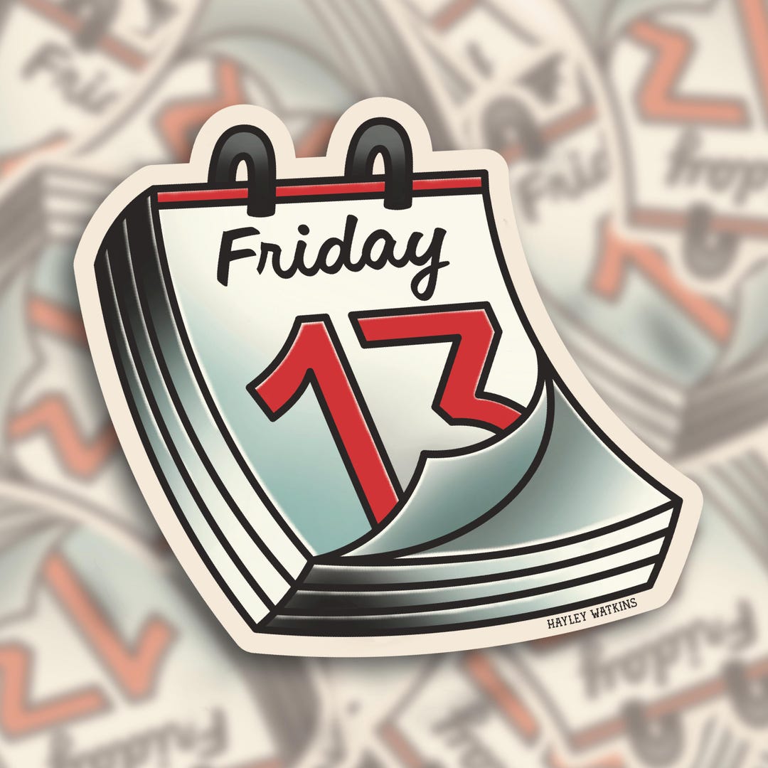 Friday the 13th Sticker - Etsy