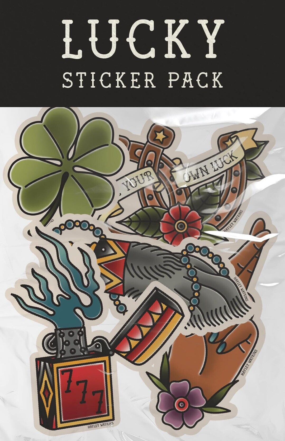 Lucky Sticker Pack - Etsy