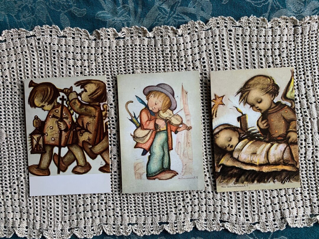 Set of 3 Vintage Hummel Postcards - Etsy