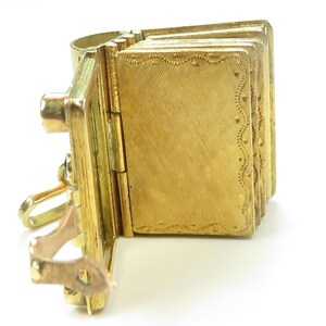 Antique 1920's 5 Picture Sapphire Book Locket 17ky/rose Gold .827" X ...