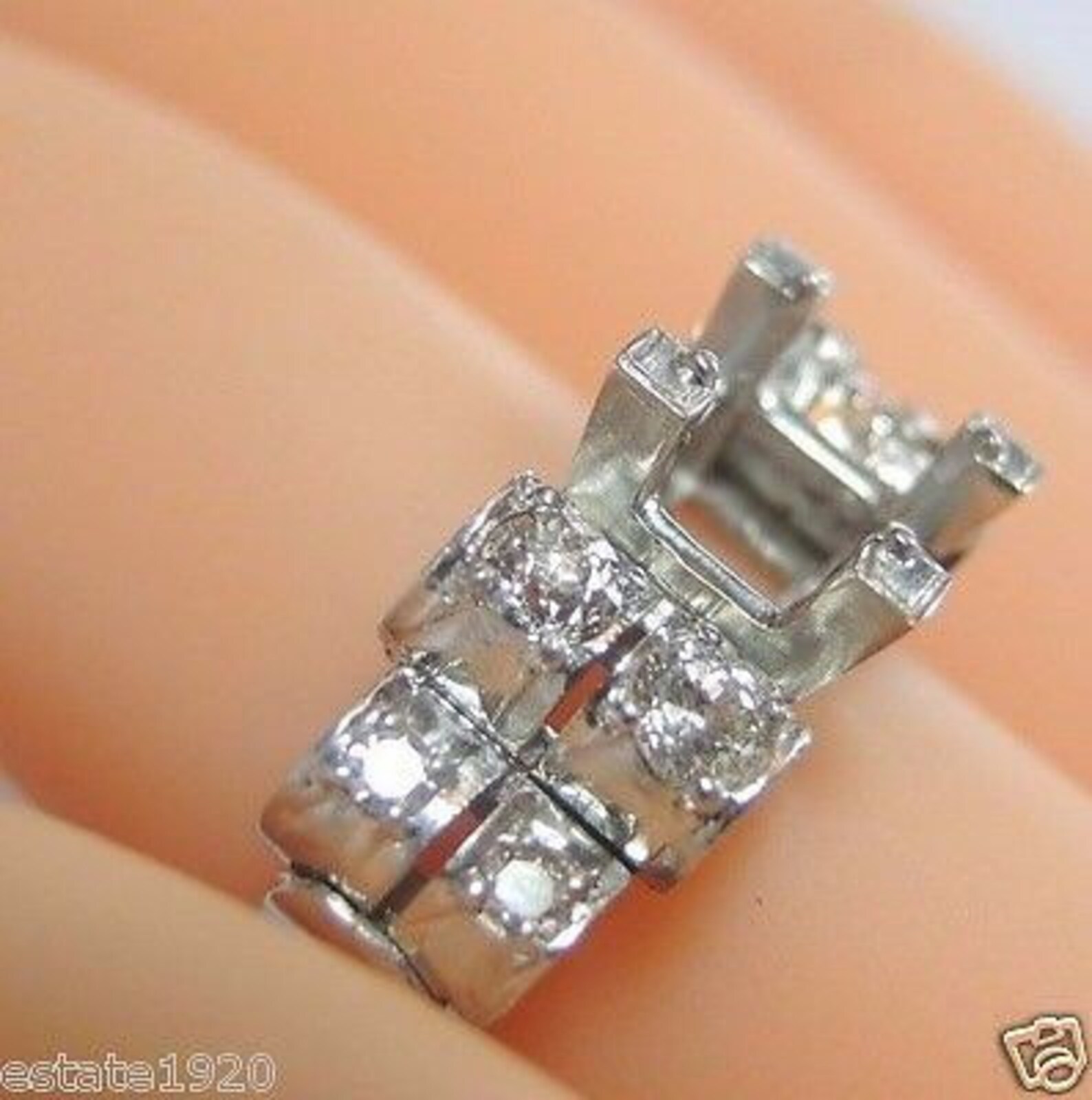 Antique Diamond Platinum Art Deco Engagement Ring Setting - Etsy