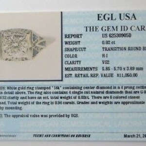 Antique Art Deco Vintage Diamond Sapphire 18K White Gold Engagement ...