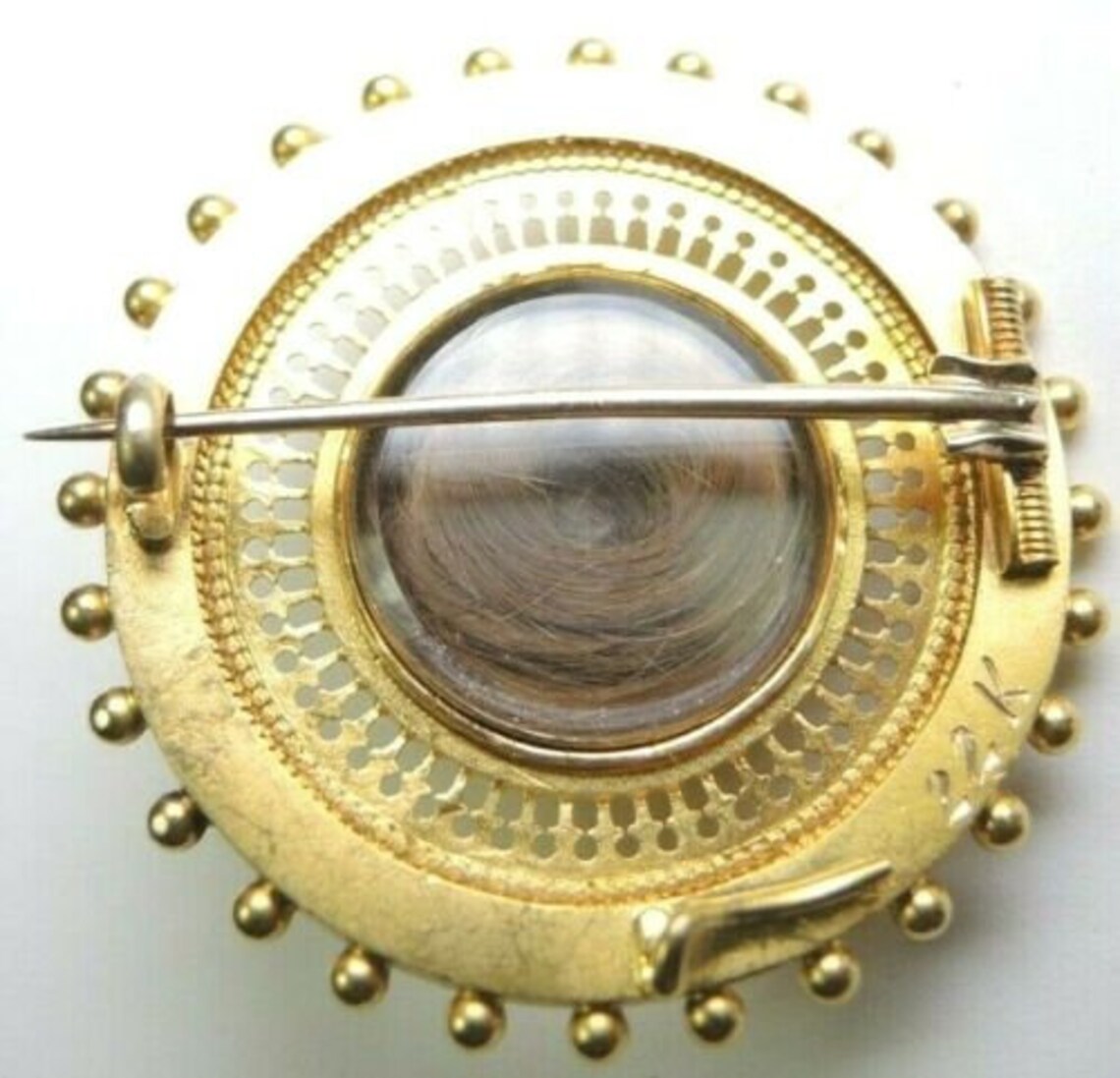 Victorian Edwardian Mourning 22K Yellow Gold Brooch/locket EGL - Etsy