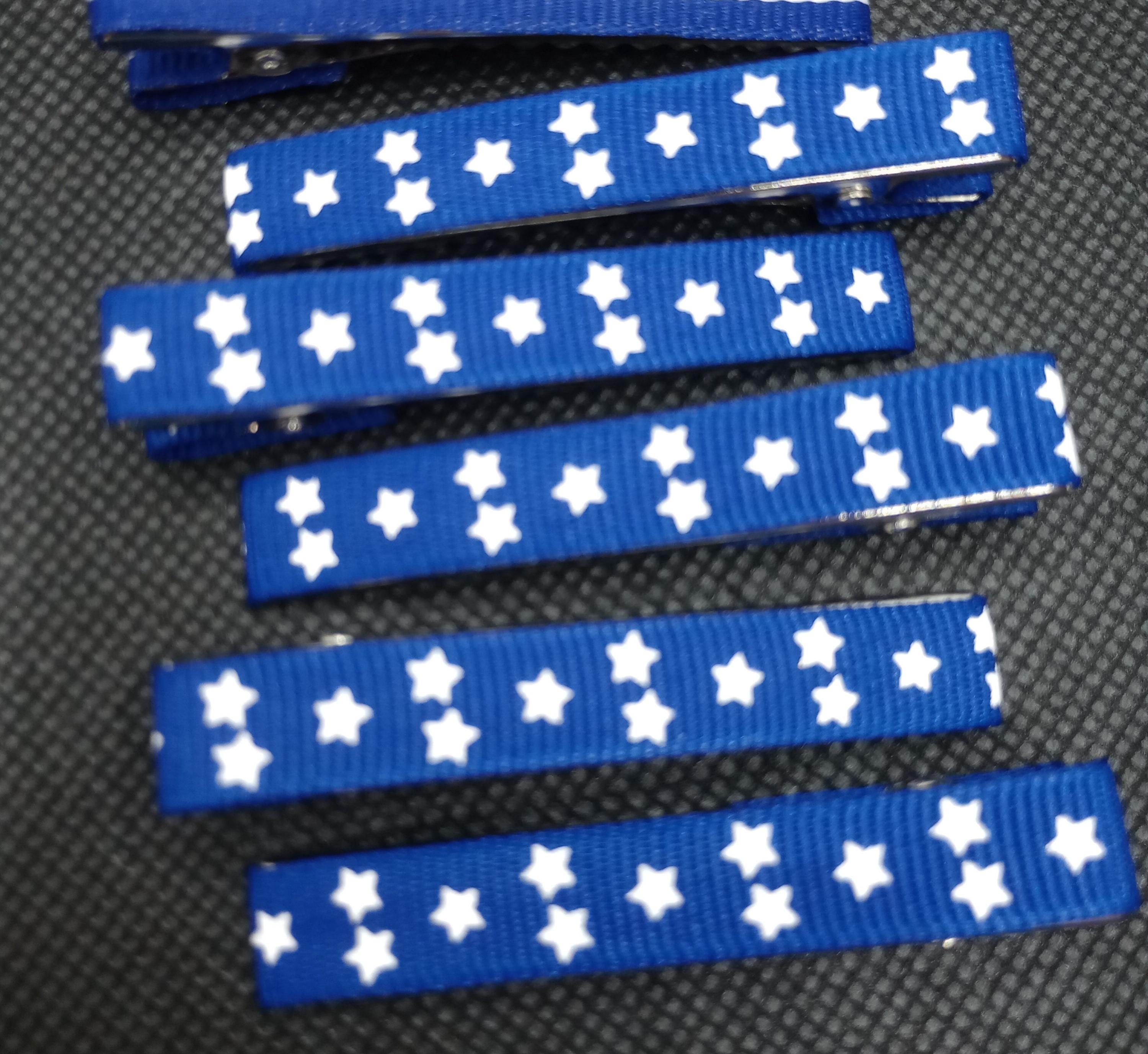 Lined Alligator Clips With Teeth, Patriotic Alligator Clips, Hairbow ...