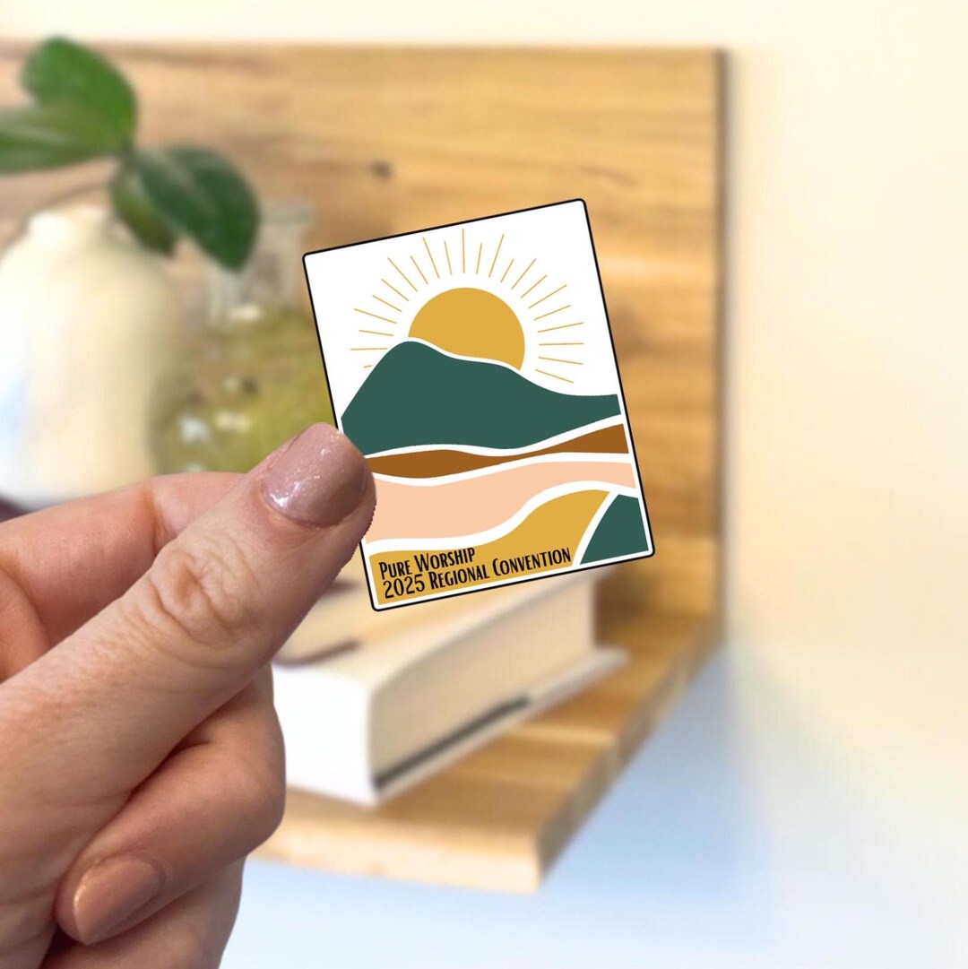 2025 Regional Convention Stickers - Pure Worship Vinyl Stickers JW ...