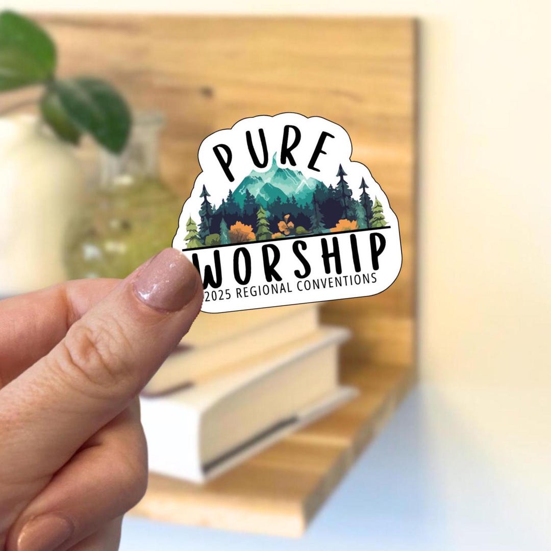 2025 Regional Convention Stickers - Pure Worship Vinyl Stickers JW ...