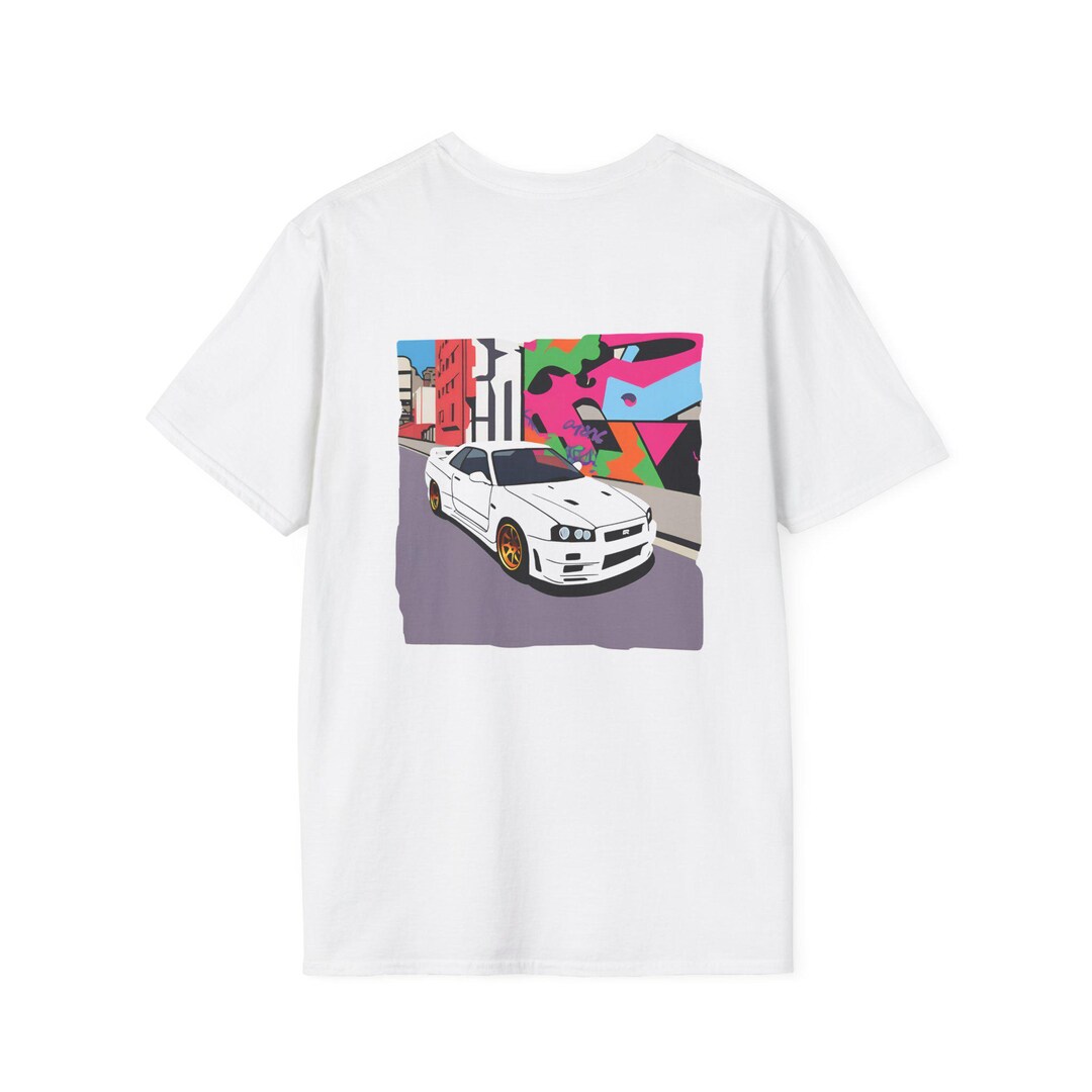 Nissan GTR R34 T-shirt Iconic JDM Car Graphic Tee for Enthusiasts - Etsy