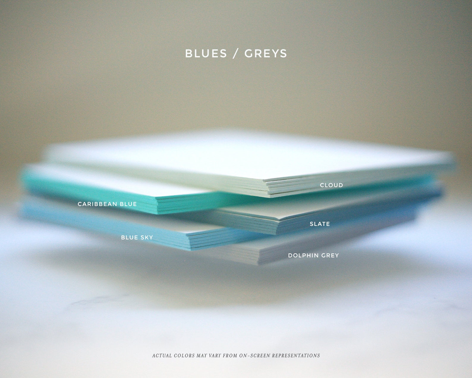 Letterpress Edge Painted Notecards Hey Notes Letterpress | Etsy