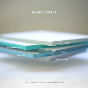 Letterpress Edge Painted Stationery Calligraphy Thanks Notes | Etsy