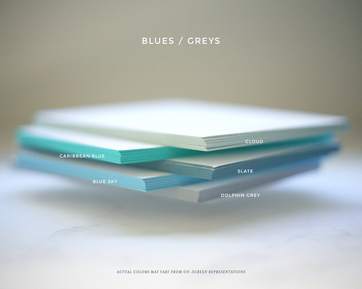 Letterpress Edge Painted Notecards Grazie Italian Notes | Etsy