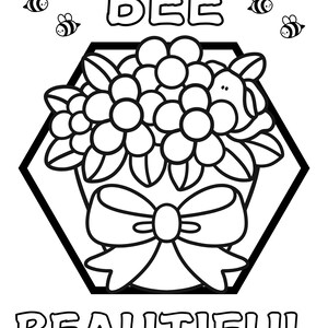 15 Bee Coloring Pages /printable - Etsy