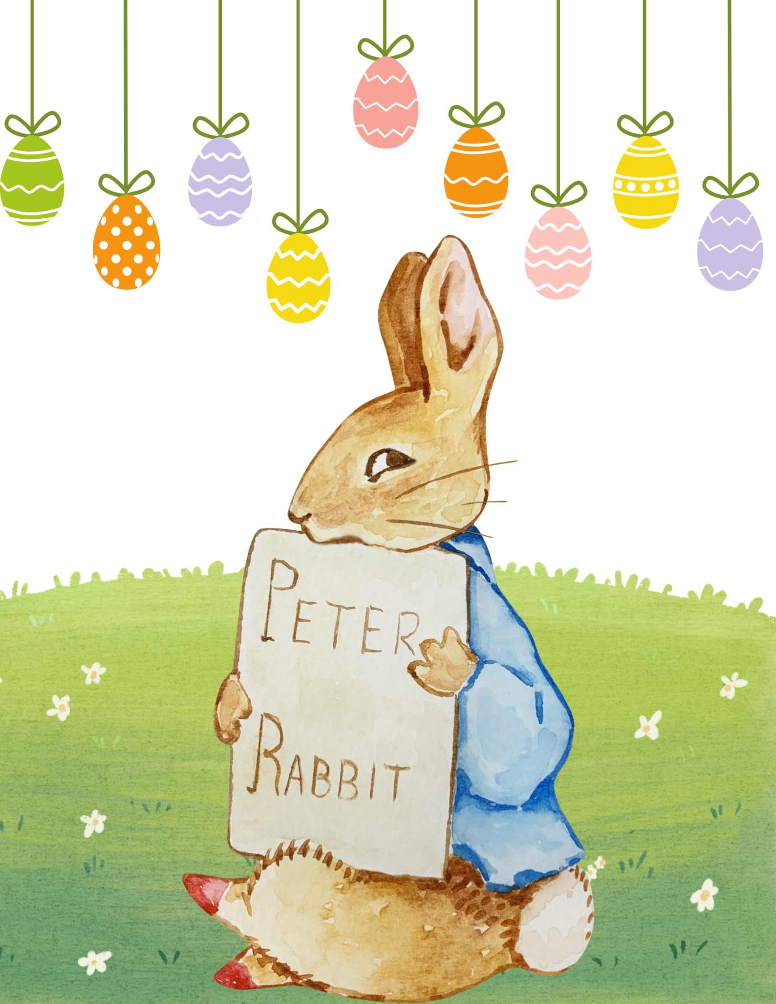 10 Peter Rabbit Easter Decor Printables - Etsy