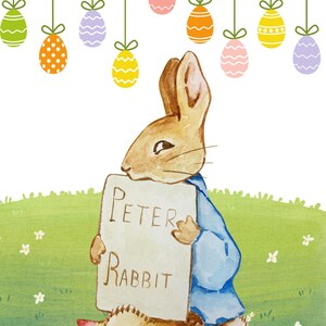 10 Peter Rabbit Easter Decor Printables - Etsy