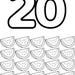 Numbers 1-20 Coloring Pages - Etsy