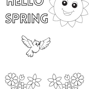10 Printable Spring Coloring and Counting Activity Pages for Kids ...