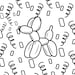 10 Printable Balloon Dog Coloring Pages - Etsy