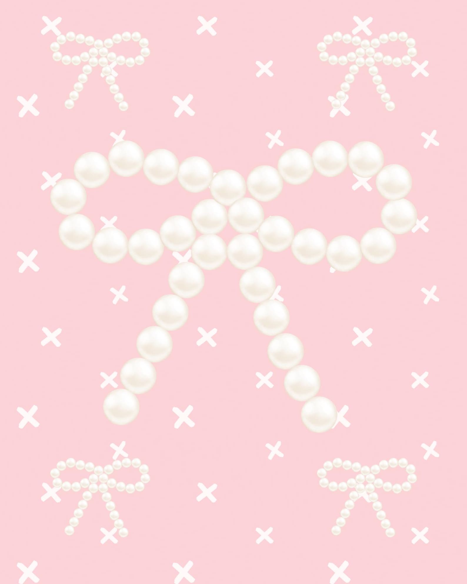 PINK BOW Wall Decor Digital Printable Canva Link - Etsy