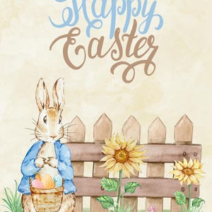 10 Peter Rabbit Easter Decor Printables - Etsy