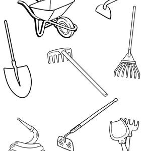 10 Printable Kids Farm Coloring Pages - Etsy