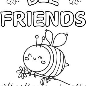 15 Bee Coloring Pages /printable - Etsy