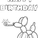 10 Printable Balloon Dog Coloring Pages - Etsy UK