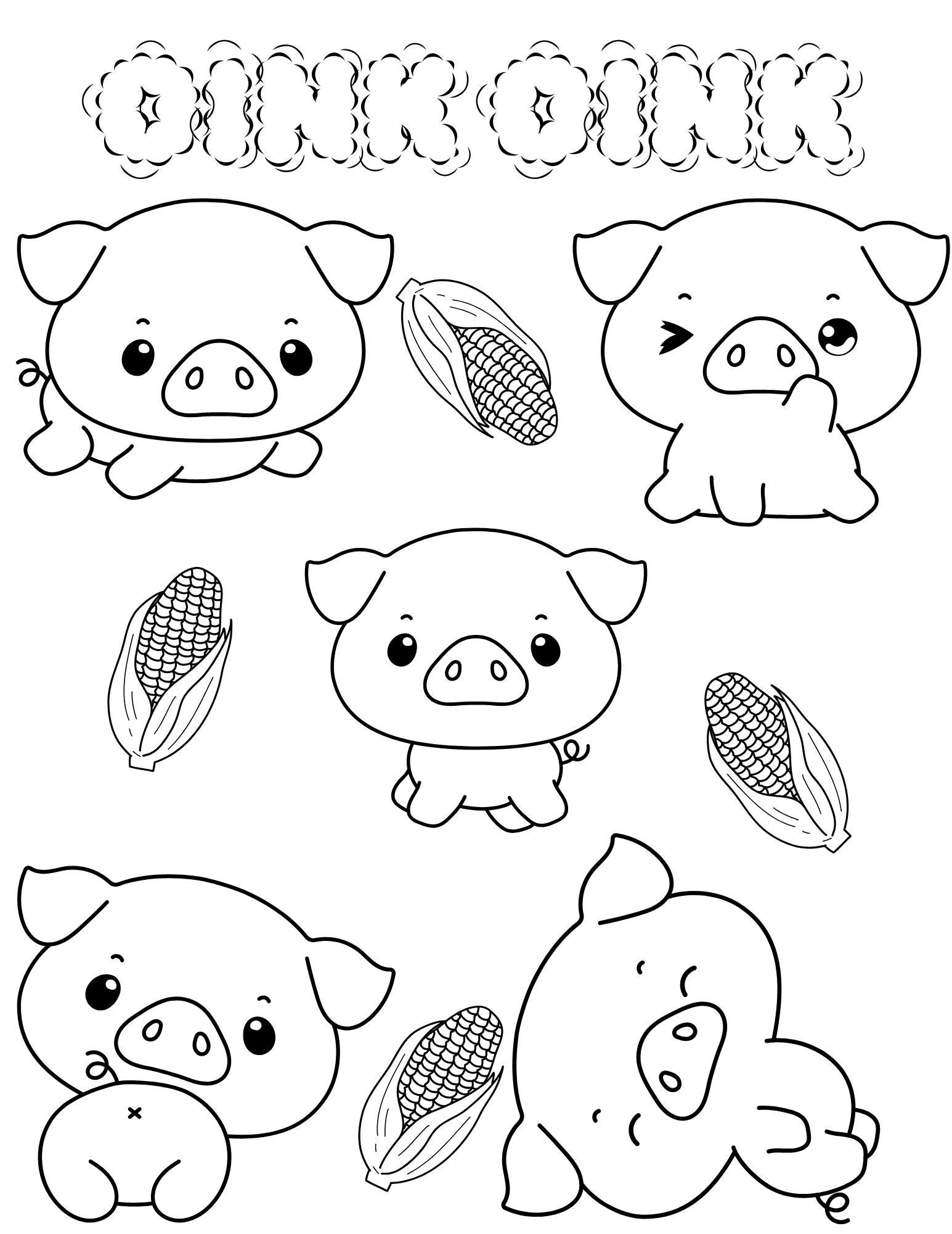 10 Printable Kids Farm Coloring Pages - Etsy