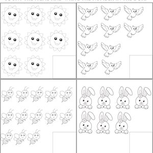10 Printable Spring Coloring and Counting Activity Pages for Kids ...