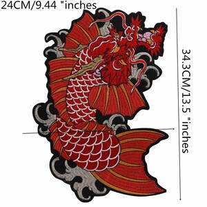 Large Chinese Dragon Patches Mythical Creatures, Back Patch Dragon Iron ...