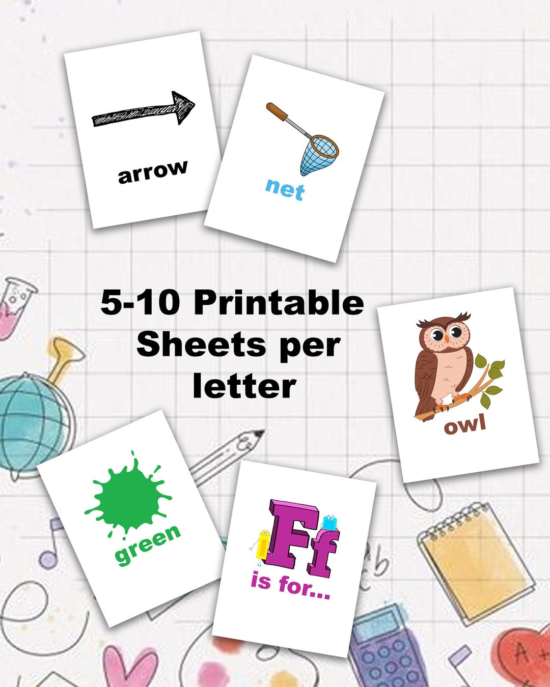 Printable Preschool Alphabet Letter Flashcards | A-Z Educational ...