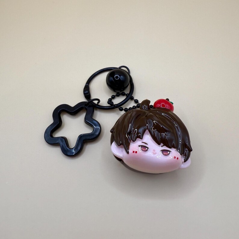 Love and Deepspace | Adorable Caleb Keychain & Red Apple Charm | Xavier ...