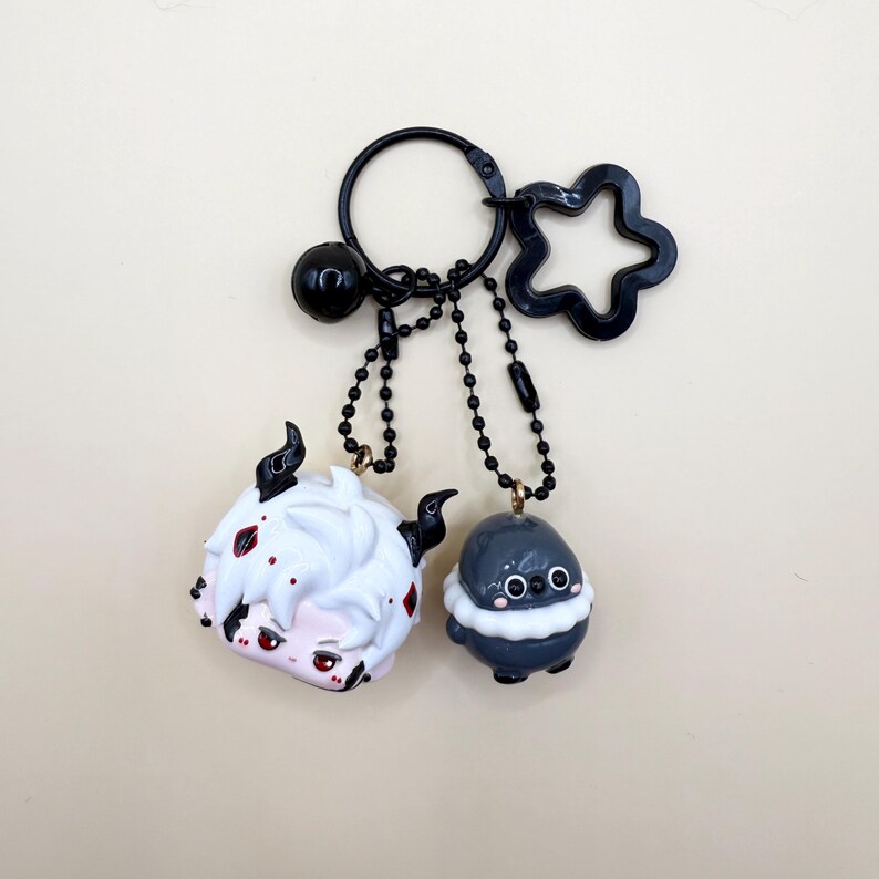 Love and Deepspace | Adorable Caleb Keychain & Red Apple Charm | Xavier ...
