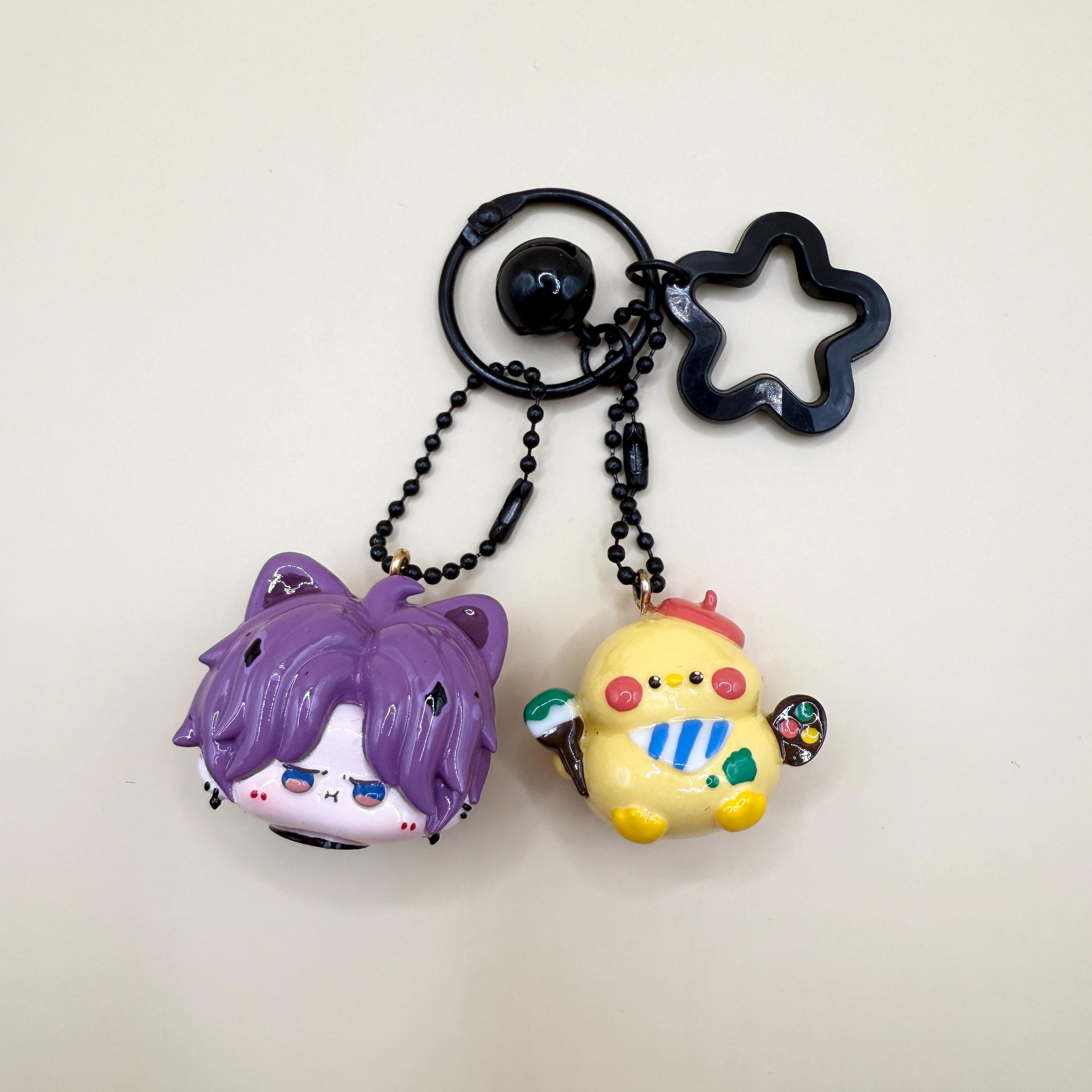 Love and Deepspace | Adorable Caleb Keychain & Red Apple Charm | Xavier ...