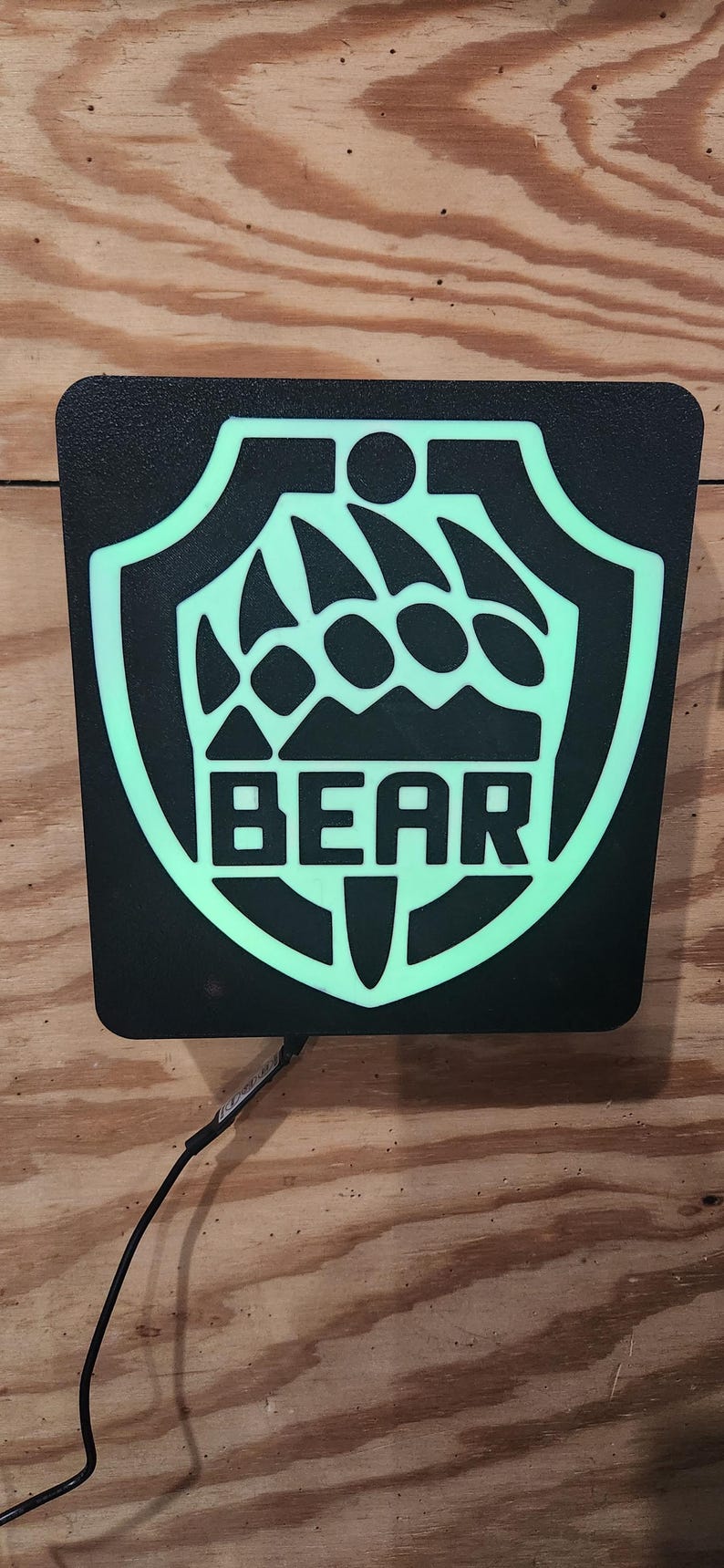 Escape From Tarkov BEAR Patch LED Logo Light Wall Display - Etsy