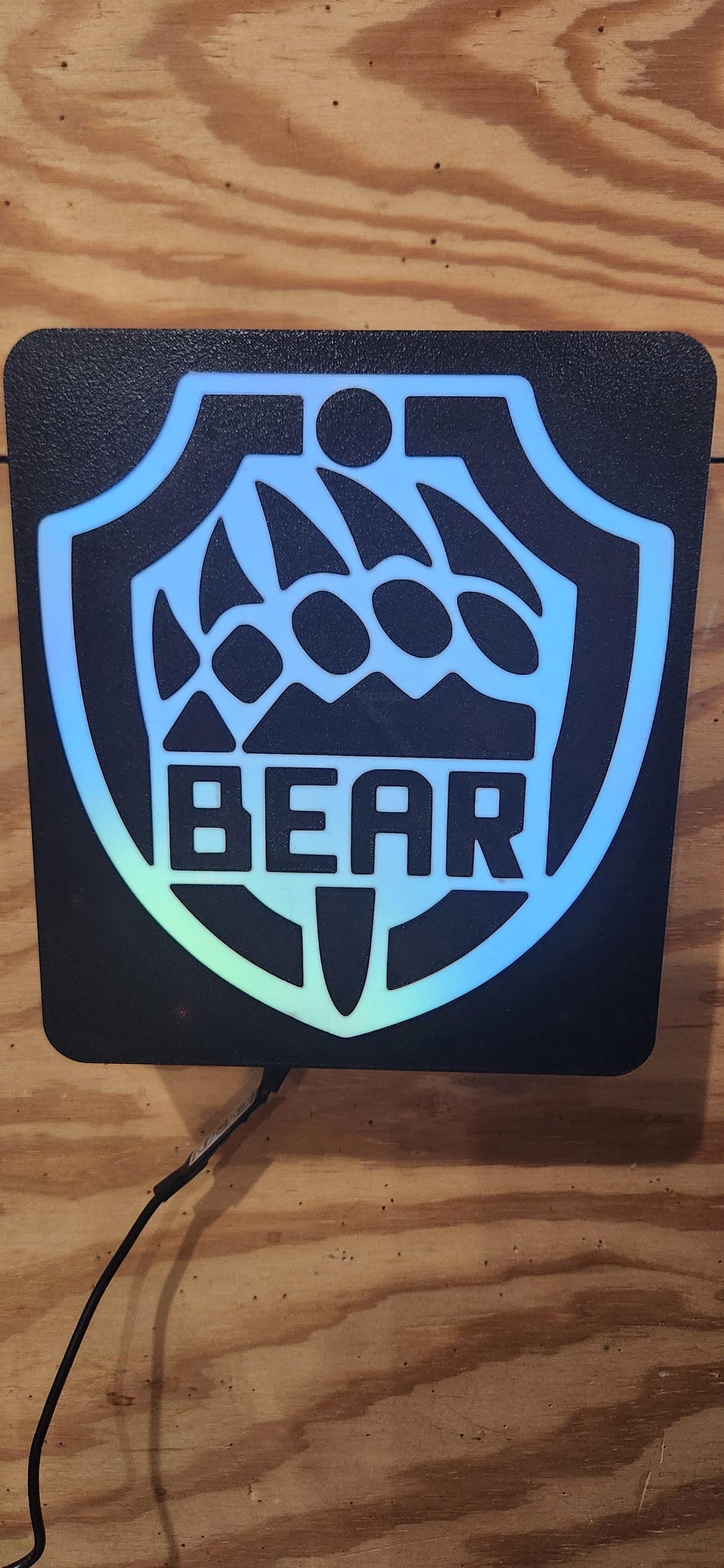 Escape From Tarkov BEAR Patch LED Logo Light Wall Display - Etsy