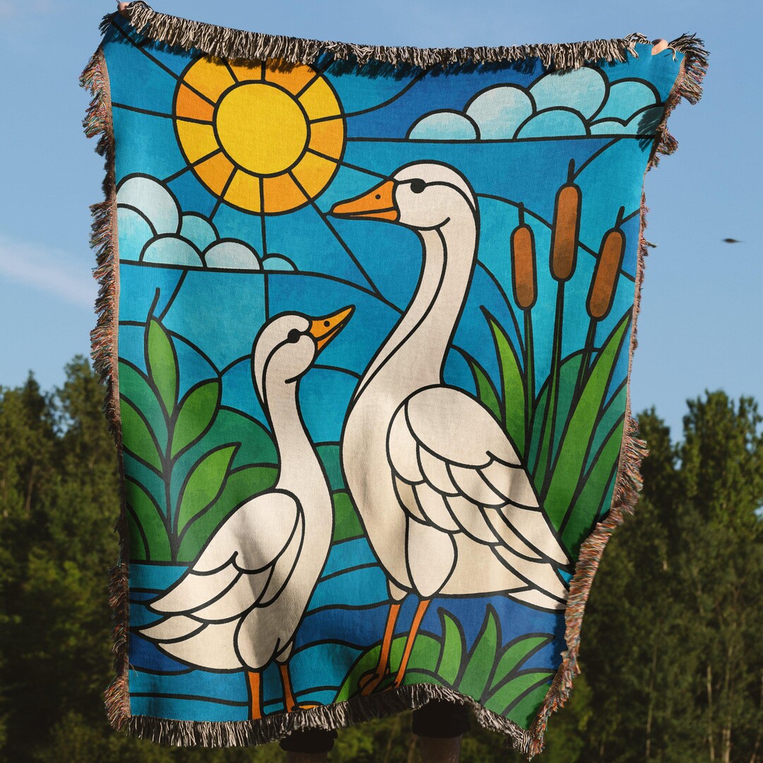 Goose Woven Blankets, Stained Glass Art, Mother and Child, Sunshine and ...