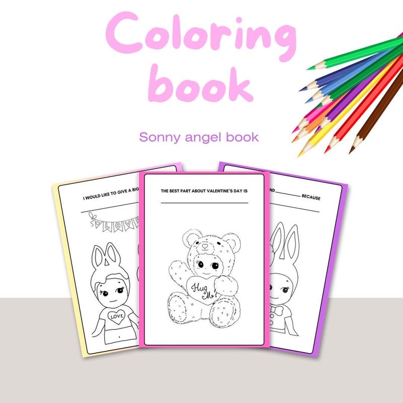 Sonny Angel Coloring Pages - Etsy