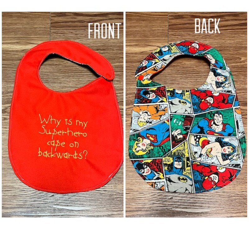 Superhero Bib - Etsy