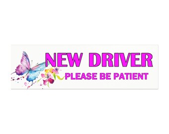 New Driver Car Magnet - Please Be Patient, Cute Car Decor for New ...