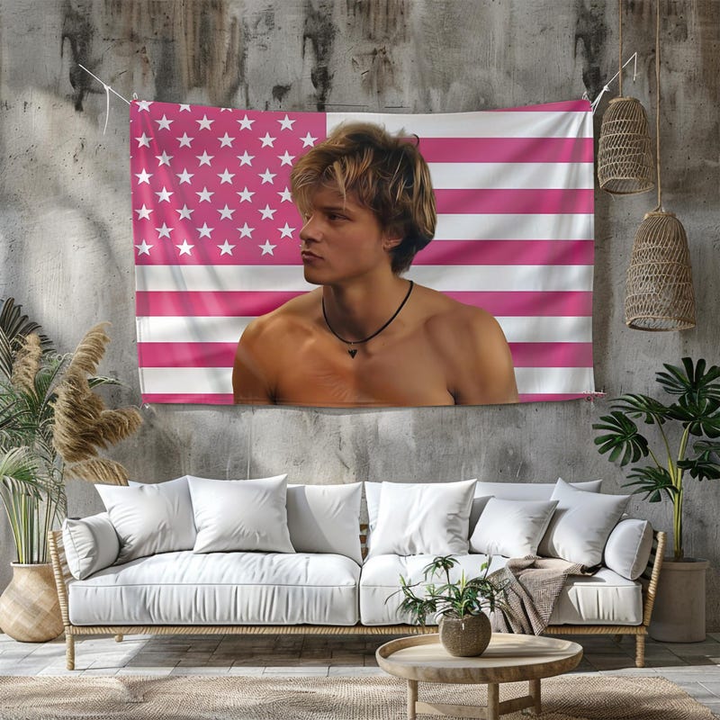 Pink Custom American Flag - Etsy